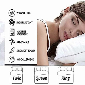 3 Pieces Mr and Mrs Beding Duvet Cover Set, His Side Her Side Personalized Couple Comforter Cover Set(No Comforter), Romantic Wedding Valentines Day Gift for Boyfriend Girlfriend,White,King(104" x 90"