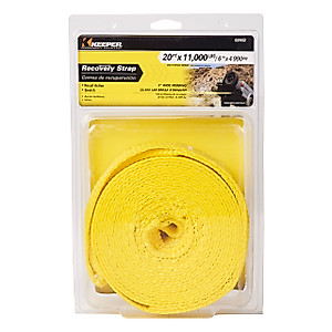 HAMPTON PROD Keeper 02932 3" x 20' Vehicle Recovery Strap, 22,500 lb Web Capacity