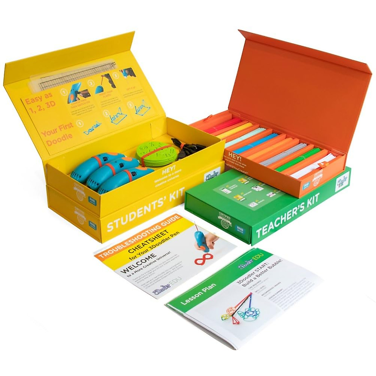 HamiltonBuhl STEAM-CP2 STEAM/STEM Content Producer's Kit #2, Includes: (1) Animation Studio Kit (ANI-KIT) and (1) 3Doodler EDU 6-Pen Classroom Learning Pack