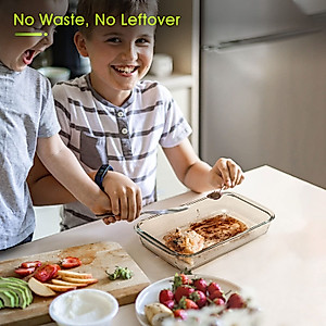 Mini-1.5 QT Glass Baking Dish for Oven, (Single Serving) Glass Pan for Cooking Dish Casserole Dish Rectangular Baking Pan Glass Bakeware