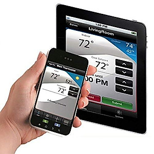 Honeywell TH9320WF5003 WiFi 9000 Color Touchscreen Thermostat, Works with Alexa, Needs 'C' Wire (Renewed)