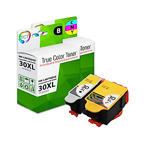TCT Compatible Ink Cartridge Replacement for Kodak 30XL 30 XL High Yield Works with Kodak ESP C110 C310 C315, Office 2150 Printers (Black, Tri-Color) - 2 Pack