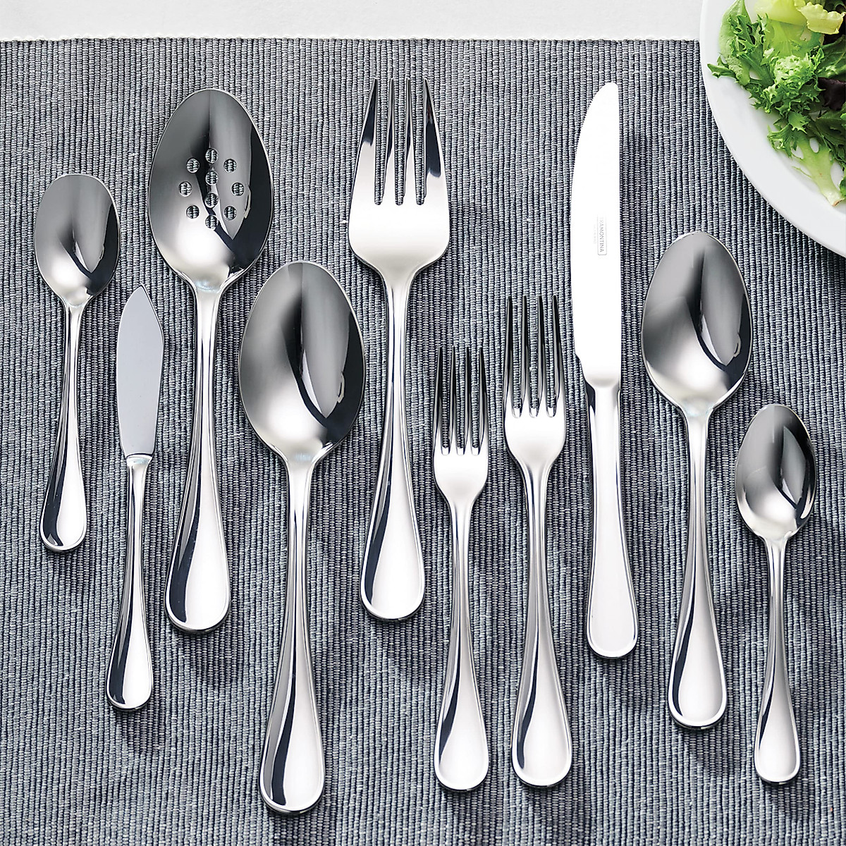 Tramontina 45 Piece Silverware Set - Firenze Utensils Set