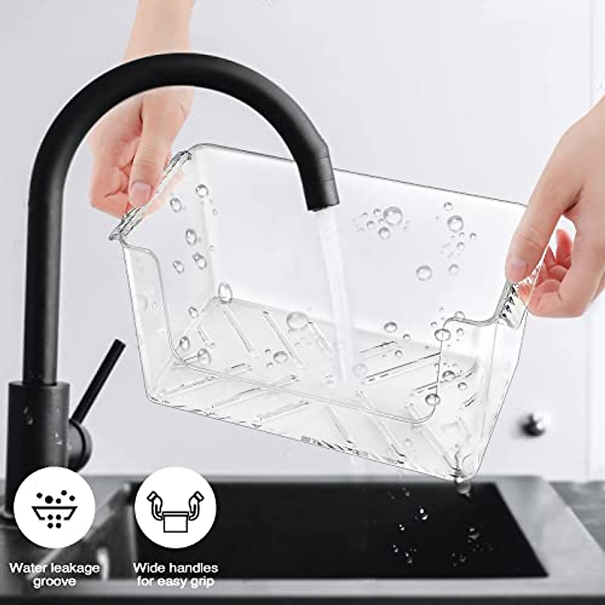 Lolalet (2 Pack) Qtip Holder Dispenser Makeup Organizer for Cotton Ball, Cotton Swab, Cotton Round Pads, Floss, Clear Plastic Bathroom Canister Storage Beauty Product Organization