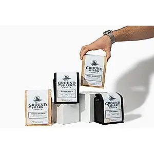 Ground Shark Coffee - House Blend - Whole Bean 12 Ounce bag (Whole Bean)