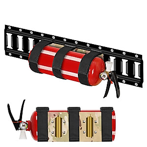 E-Track Fire Extinguisher Mount Holder for Cargo Trailer and Truck| Fire Extinguisher Mounts& Brackets up to 15 lbs|e Track Tool for Safety(Pack of 2）