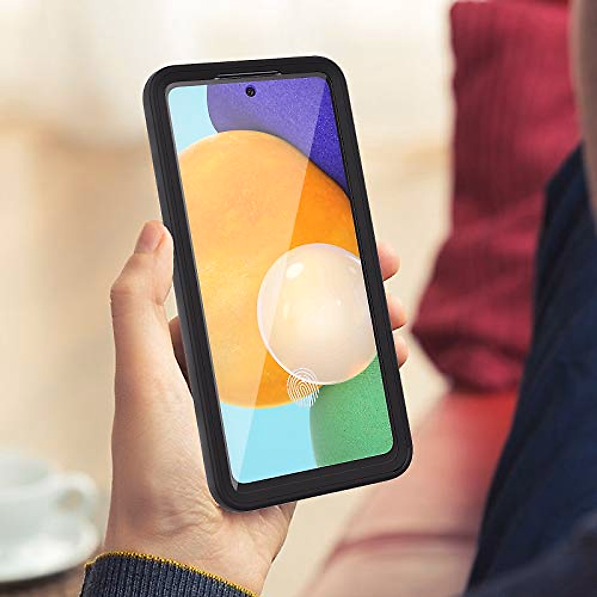 UNPEY Case for Samsung Galaxy A52 5G, Galaxy A52 Case with Built in Screen Protector, Full Body Shockproof Phone Case Rugged Protective Cover for Samsung Galaxy A52 5G / A52 4G (Black)