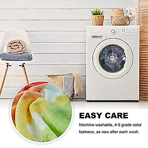 Miblor Bright Colored Farm Roosters and Grey Flowers Blanket Super Soft Warm 60x80 Inch Plush Fleece Throw Blanket for Sofa Bed Travelling Camping Gift Idea