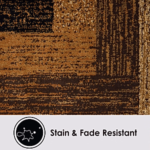 Home Dynamix Royalty Vega Contemporary Geometric Area Rug, Black/Beige, 5'2"x7'2"