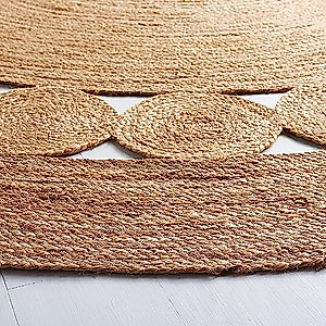Hand Braided Round Jute Rug Area Round Rug Custom Size Round Rug Indian Handmade Home Decor Round Rug 120x120 cm