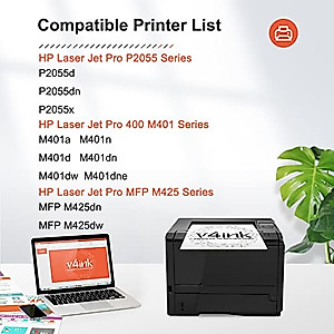 v4ink 2PK Compatible Toner Cartridge Replacement for HP 80X CF280X CF280A Toner Ink High Yield for HP Pro 400 M401 M401a M401d M401dn M401dne M401dw M401n MFP M425dn M425dw Printer