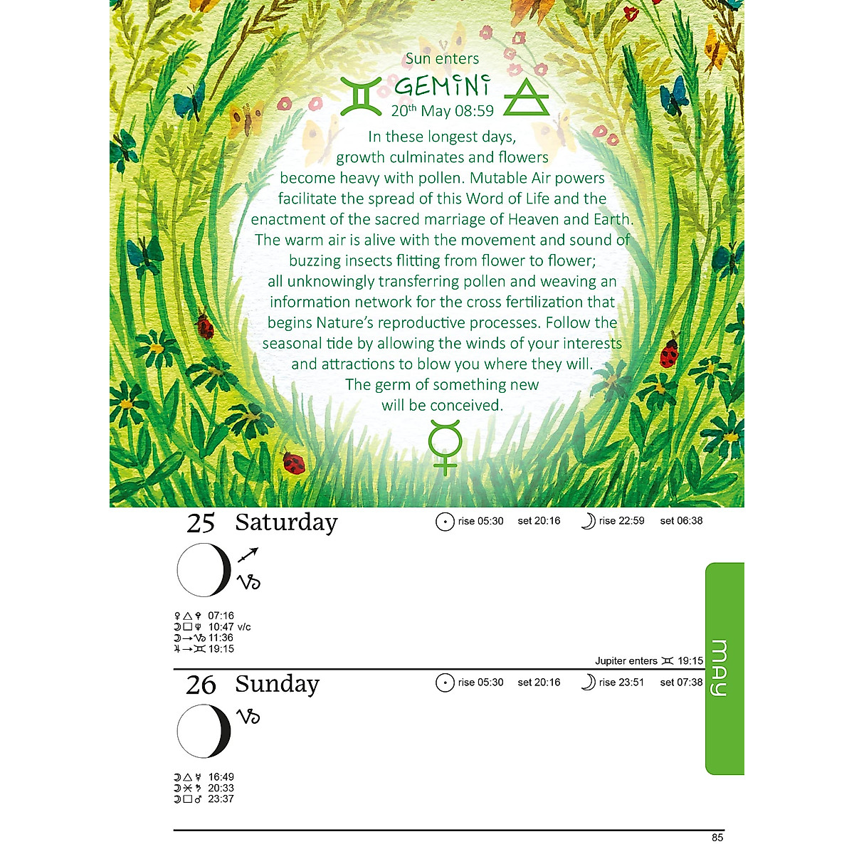 MOON DIARY 2024 Datebook Calendar Personal Organiser (EST - Eastern Time)