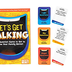 WHAT DO YOU MEME? Let's Get Talking: The Question Game to Get to Know Your Family Better by Relatable, Designed for Ages 8+, Fun Kids Games for Family Game Night, Great, Includes 400 Cards