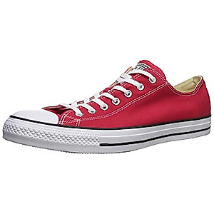 Converse Low TOP RED Chuck Taylor Sneakers, Red, 11 Women/9 Men