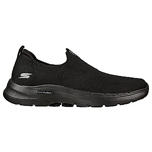 Skechers mens Gowalk 6 - Stretch Fit Slip-on Athletic Performance Walking Shoe, Black, 9 X-Wide US
