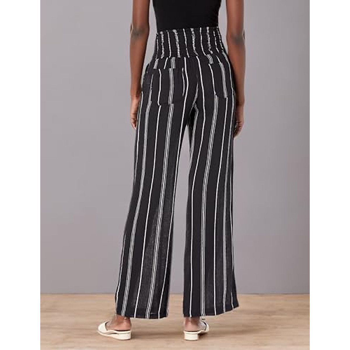 Billabong womens New Waves Stripe Pants, Black White, Small US