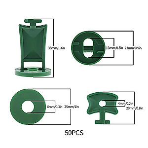 Creative-Idea 50 Set Greenhouse Support Clip,for Bubble Wrap Sunshade Net Insulation Shading Winter Summer