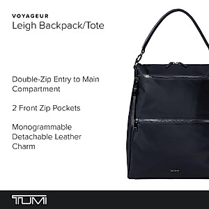 TUMI Voyageur Leigh Backpack/Tote - Black/Gunmetal
