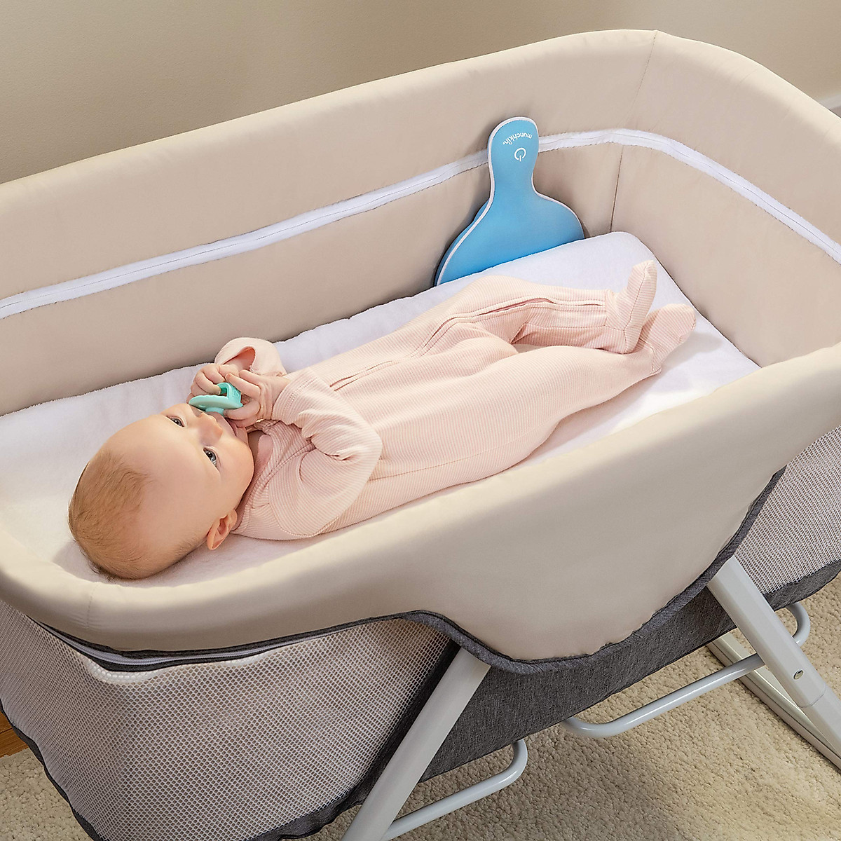 Munchkin® Lulla-Vibe™ Vibrating Mattress Pad and Shhh…™ Portable Sleep Soother Machine - Perfect for New Parents
