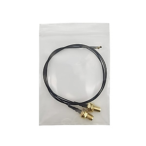 U.FL to RP-SMA M.2 NGFF UFL to RP SMA Female MHF4 IPX4 IPEX4 Ipex Connector Pigtail WiFi Antenna Extension Cable (20 inch 2 Pcs)