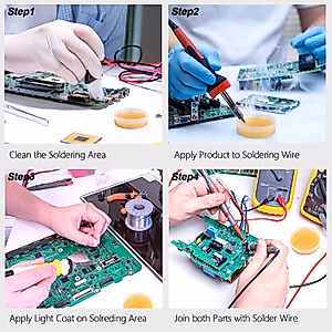 2 Jar Solder Flux, Flux for Soldering, Rosin Soldering Flux Paste for Lead-Free Electronics Soldering and Soldering DIY (1.2oz/35g in a Jar)
