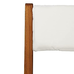 MBFLUUML Outdoor Balcony Furniture, Outdoor Patio Furniture, 3 Piece Folding Bistro Set with Cushions Solid Acacia Wood Suitable for Patio, Porch, Backyard, Balcony.