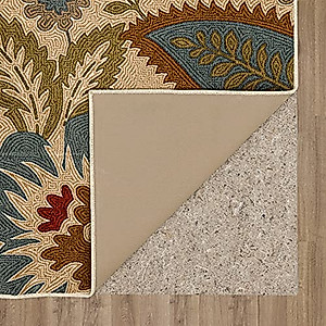 Mohawk Home Soho Crewel Floral Spice Printed Area Rug, 5'x7', Beige