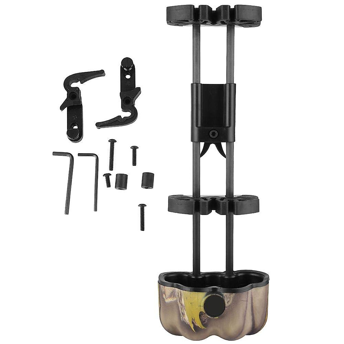 Zerone 5 Arrow Bow Quiver, Accessory Universal Archery for Bow Quiver,Quick Detach, Lightweight, Quiet Shooting for Compound Bow Hunting Shooting (Camo)