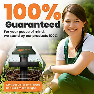 ACRE lot Mole Repellent for lawns Gopher Repellent Ultrasonic Solar Powered Snake Repellent Deterrent Mole Repeller Vole Repellent Outdoor Lawns Garden Yard All Pests Sonic Spikes Stakes Chaser 5pk