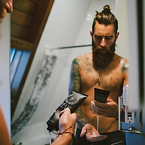 ZEUS Beard Conditioner Wash, Cleansing & Moisturizing Beard Wash with Green Tea & Natural Ingredients to Soften Facial Hair (Made in USA) Verbena Lime