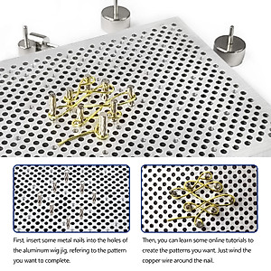 INDIVSHOW Second Generation Wire Beading Jig Kit with 6 in 1 Wire Bending Plier and Metal Pegs,Tools for Bracelet Earing Jewelry Design Making