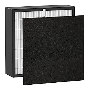 FF50 Silver Carbon FIT50 HEPA Filter Replacement Compatible with BreatheSmart FF50 FIT50 FF50-VOC Air Cleaner Purifier, Compared to Part HEPA-Pure FF50, FF50-VOC, 1 Pack