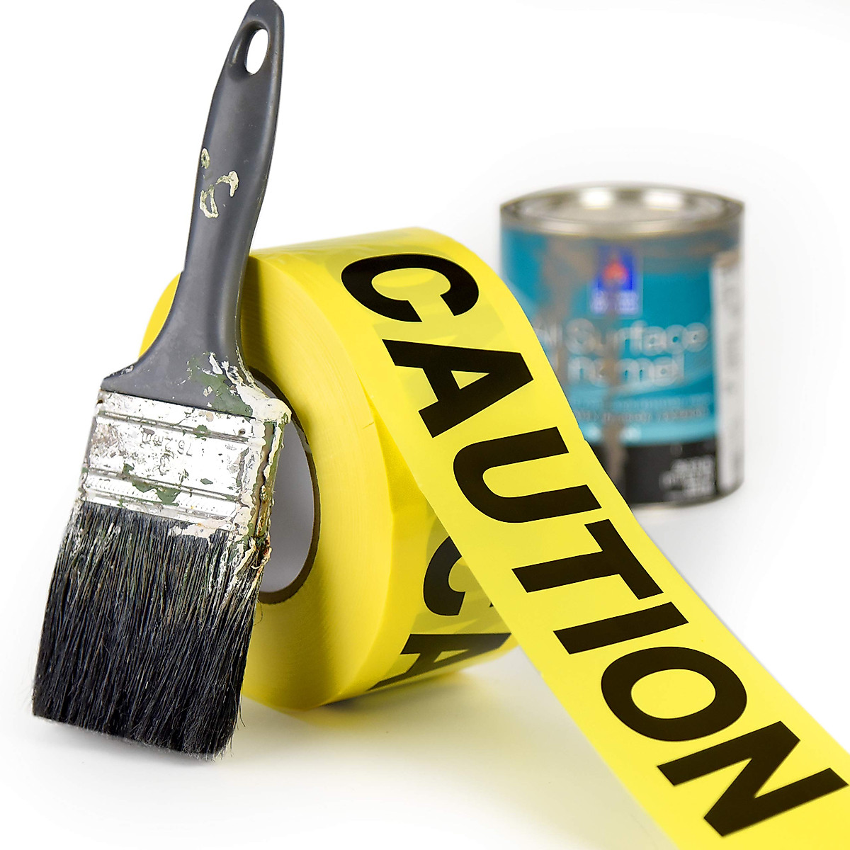 Caution Tape | Black and Yellow | Warning Keep Out | Halloween | Crime Scene Police Tape | Danger Barricade Hazard Construction Tape Roll | Do Not Enter | Flagging | 3 In x 1000 FT | by Teegan Tapes