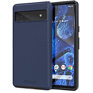 Crave Dual Guard for Google Pixel 7a Case, Shockproof Protection Dual Layer Case for Google Pixel 7a - Navy