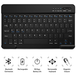 TaIYanG for iPad Air 11 inch M2 Case with Keyboard 10.9 inch for iPad Air 5 2022/iPad Air 4th Gen Keyboard Case with Pencil Holder, Wireless Keyboard for iPad Air 11 2024/iPad Air 5/4