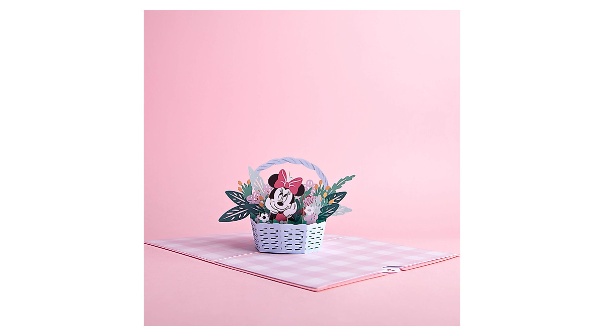 Lovepop Disney Minnie Mouse 3D Pop-Up Card | Flower Basket