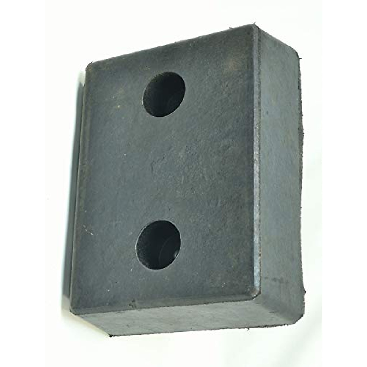 Molded Rubber Bumper, 2 Hole 4'' X 10'' X 13'' 7" Center To Center Holes Part Number: MFRM-41013 This Part is Used for Loading Dock Protection.