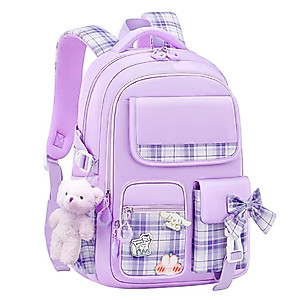 XINWLL Backpack for Girls, 15.6 Inch Laptop School Bag Kids Kindergarten Elementary College Backpacks Large Bookbags for Teen Girls Women Students Casual Travel Daypacks