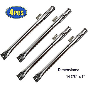 Grill Repair Kit for Nexgrill 720-0830H, 720-0783E, Kenmore 720-0830A, 122.33492410 Replacement Parts, Stainless Steel Burner Tubes, Heat Plates and Igniter Electrodes for BHG Grill 720-0783H, 4 Pack