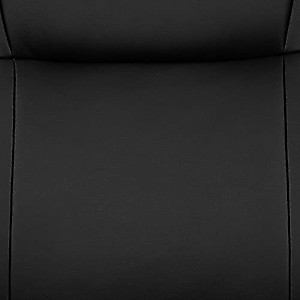 Flash Furniture Coffman Flash Fundamentals Mid-Back Black LeatherSoft-Padded Task Office Chair with Arms