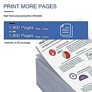 ALUMUINK [𝐇𝐢𝐠𝐡 𝐏𝐫𝐨𝐝𝐮𝐜𝐭𝐢𝐯𝐢𝐭𝐲] Compatible 2Black/1Cyan/1Magenta/1Yellow TN223 TN-223 Toner Cartridge Replacement for Brother MFC-L3750CDW HL-DCP-L3510CDW Printer Toner (TN2235PK)