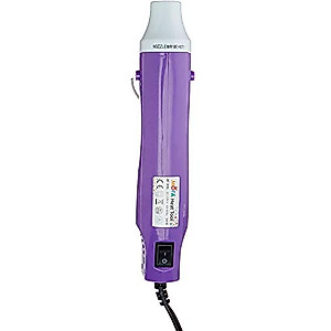 New Heat Gun,mofa Hot Air Gun Tools Shrink Gun with Stand For DIY Embossing And Drying Paint Multi-Purpose Electric Heating Nozzle Heat Gun For Epoxy Resin300W 110V (Purple,White)