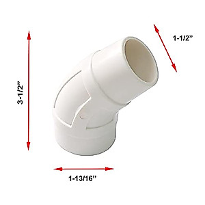 ATIE Pool Cleaner 45 Degree Elbow W70244 Replacement Fits Most Zodiac Baracuda, Pentair Kreepy Krauly, and Hayward Pool Cleaners (2 Pack)