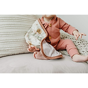 Copper Pearl Baby Security Blanket Set of 2 - Portable Size for Self-Soothing On-The-Go, Ideal Baby Blankets for Boys and Girls, Ultra-Soft, and Gift-Ready Loveys - Ferra