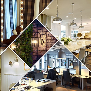 BLINGCOLOR 6 Pack Dimmable G16.5 LED Light Bulbs 60 Watt, E26 LED Bulbs 60 Watt Soft White 3000K, 6W E26 Globe LED Edison Small Light Bulb for Sputnik Chandelier, Vanity Lights, CRI80+, AC120V, 600lm