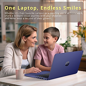 HP Premium Stream 14" HD BrightView Laptop, Intel Celeron N4120, 8GB RAM, 64GB eMMC Storage, UHD Graphics, HD Webcam, 1 Year Office 365, Bluetooth, WiFi, HDMI, Win 11s, Blue, 32GB Hotface USB Card