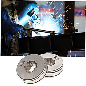 VILLCASE 6 Pcs Wire Drive Roller Flux Core Welder Mig Drive for Wire Feeder Wire Welder Wire Feed Welder Welpers Welder Cart Roller for Wire Feeder Feed Drive Knurled Steel Accessories