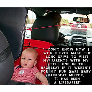 Fun Safe Baby Safety and Comfort Pack, Backseat Mirror for Rear Facing Car Seat and 2 Sunshades