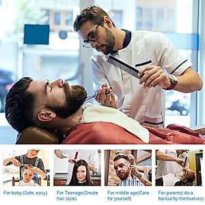 EVTSCAN Men's Electric Razors, Hair Cutting Kit Professional Hair Clipper Adult Child Haircut Trimmer Set 220V, Wet & Dry Hair Trimmer, Home & Travel