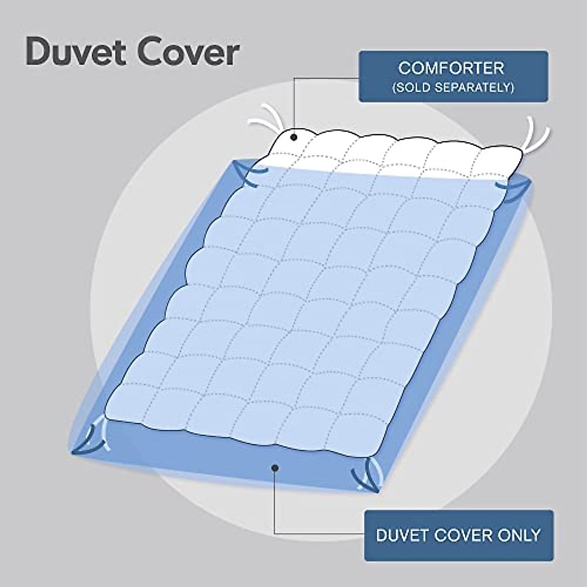 Ink+Ivy Masie Duvet Cover King/Cal King Size - White , Elastic Embroidery Tufted Ruffles Duvet Cover Set – 3 Piece – 100% Cotton Percale Light Weight Bed Comforter Covers